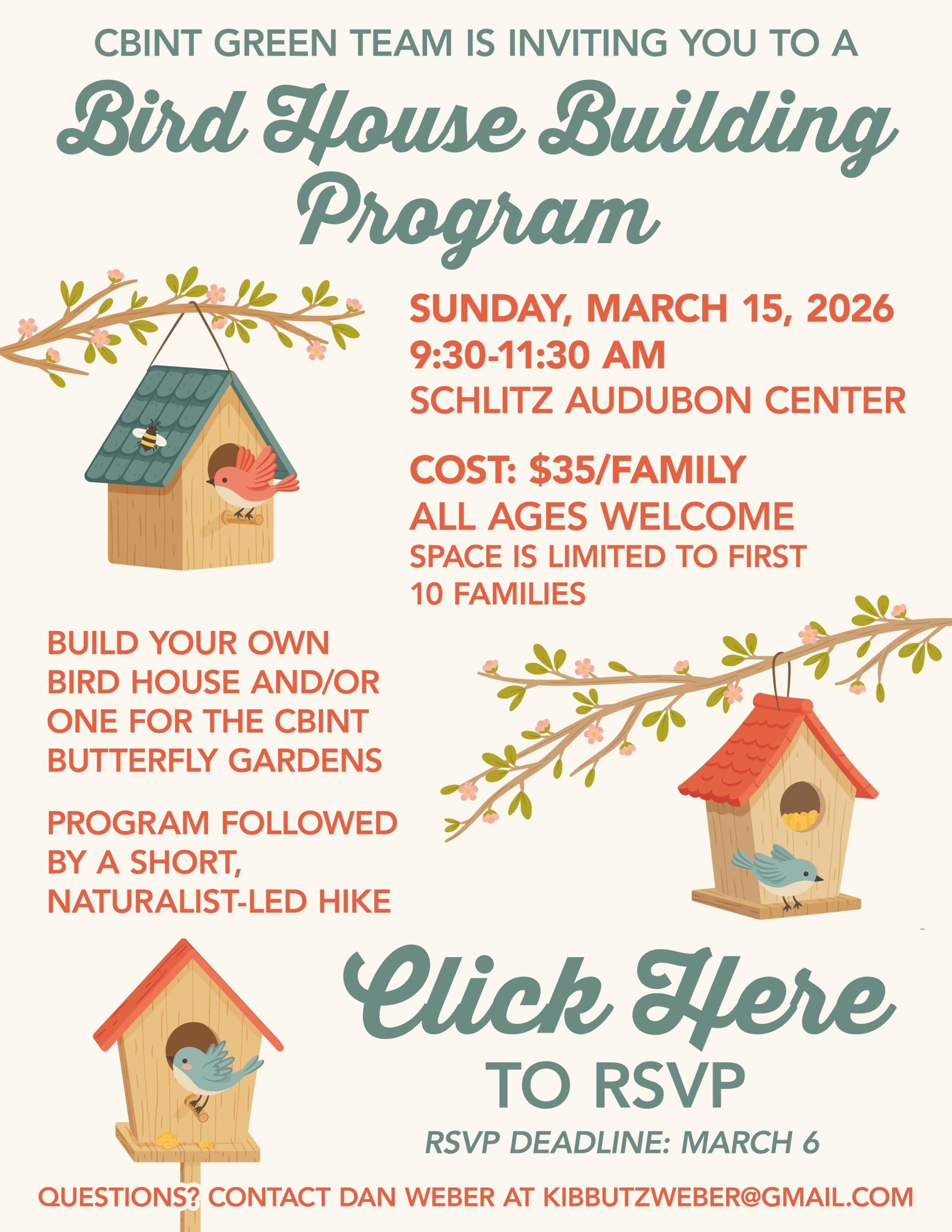 Bird House Building | Congregation Beth Israel Ner Tamid